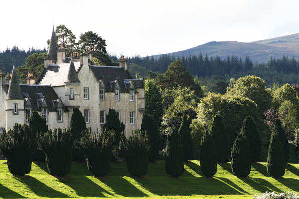 Flyfishing on the remote lock in the central highlands of Scotland